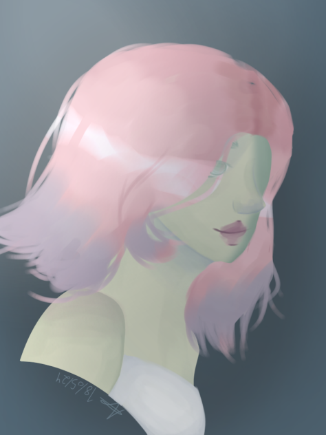 A Green girl - ibisPaint