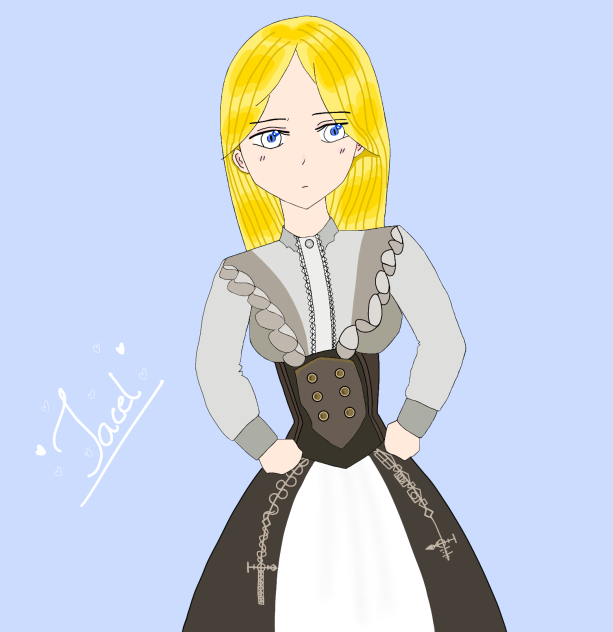 Una sirviente muy linda - ibisPaint