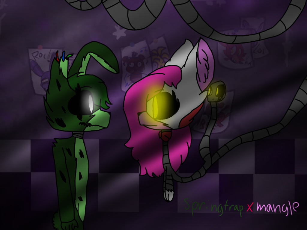 💚springtrap x mangle 💖 - ibisPaint