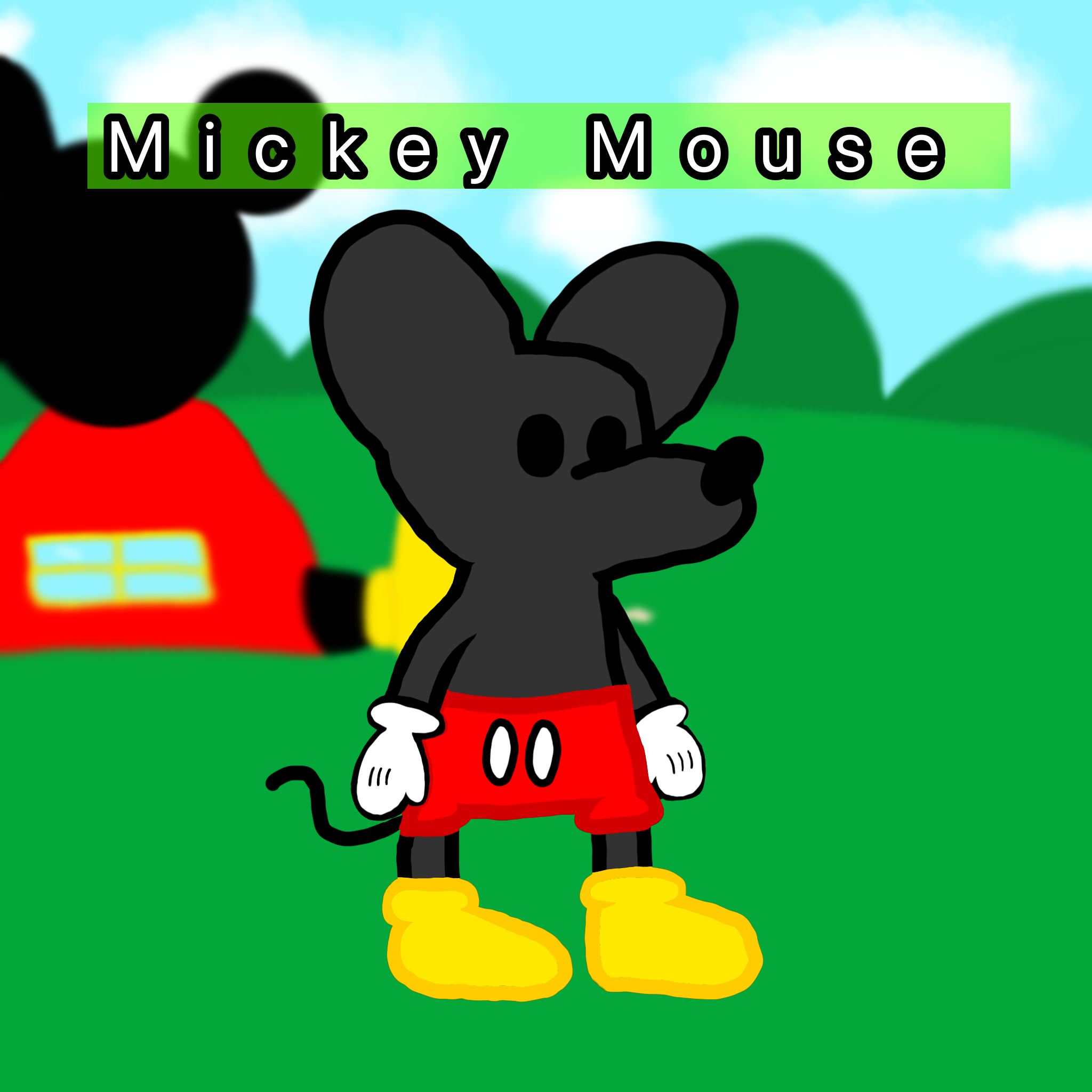 Mickey Mouse but FNF Minus form - ibisPaint