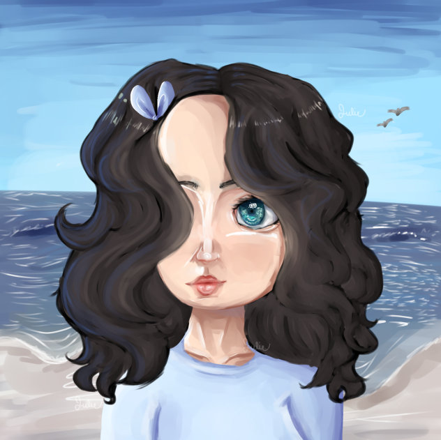 Katrina at the Beach - ibisPaint
