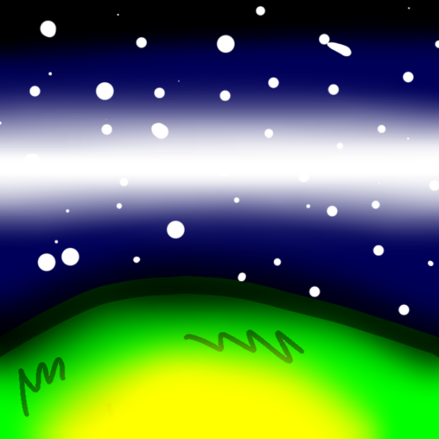 the night meets the hill - ibisPaint
