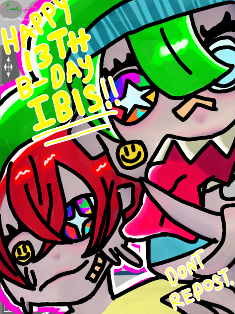 HAPPY B-DAY!! - ibisPaint