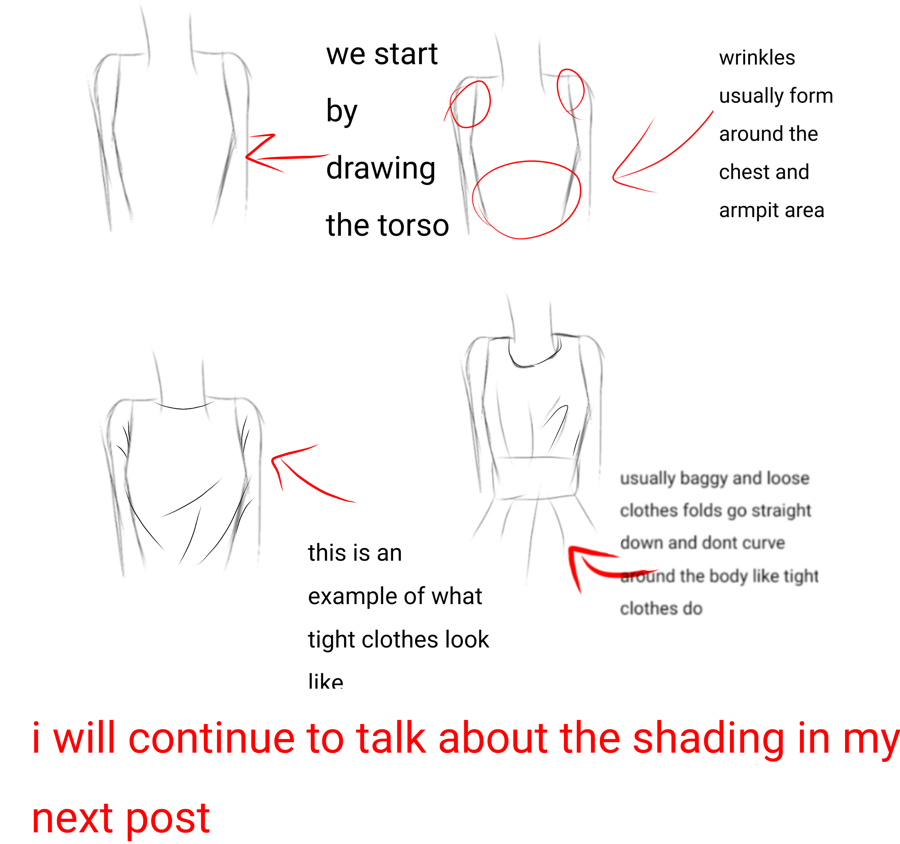 studying clothing folds - ibisPaint