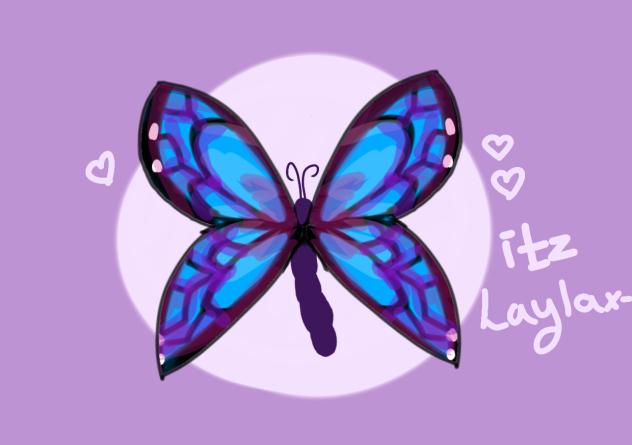 # blue butterfly # blue # wings - ibisPaint