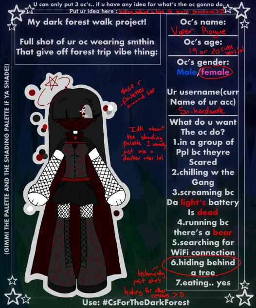 Dark forest cs for Tabatha Tran ^^ - ibisPaint