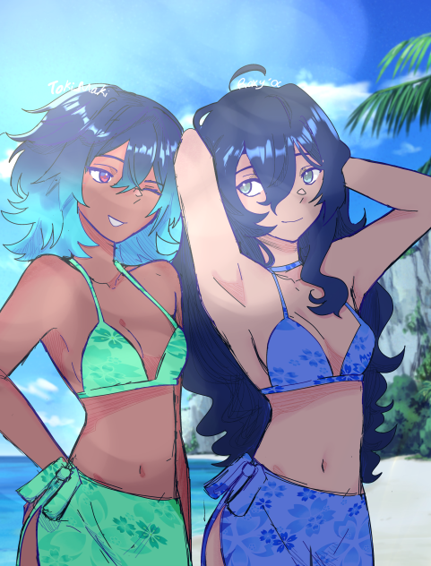 Summer with friends - ibisPaint