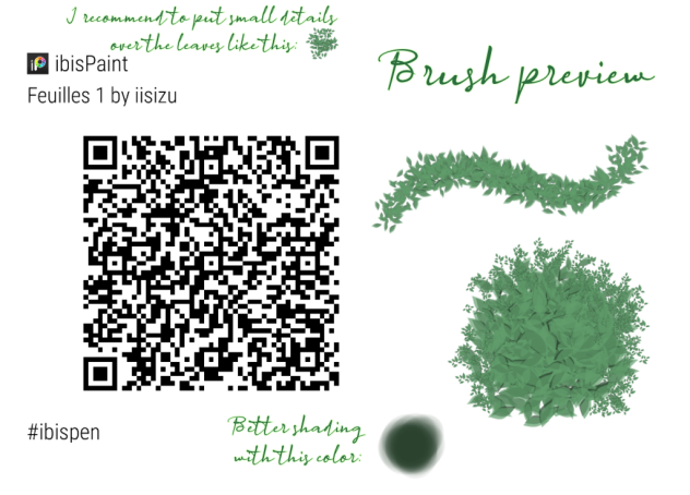leaves brush 🌿🍃 - ibisPaint
