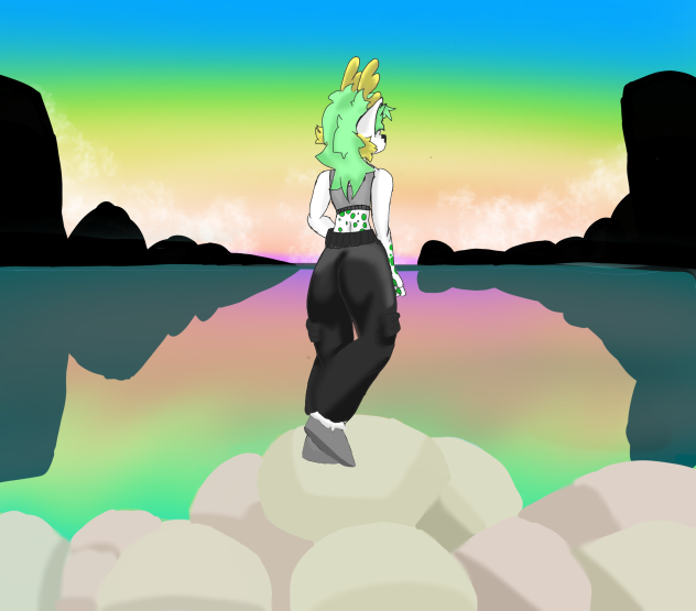 sunset reflections - ibisPaint