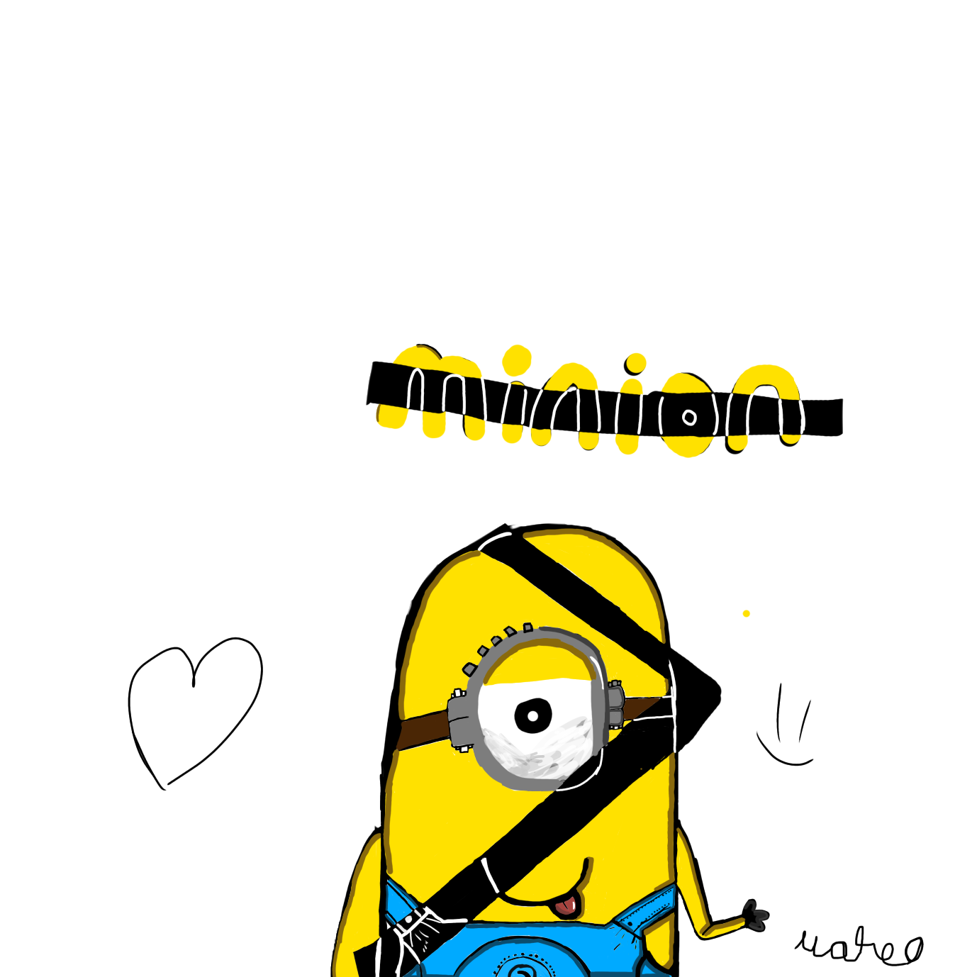 Dibujando a un minion - ibisPaint