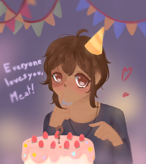 Happy Birthday Meat! - ibisPaint
