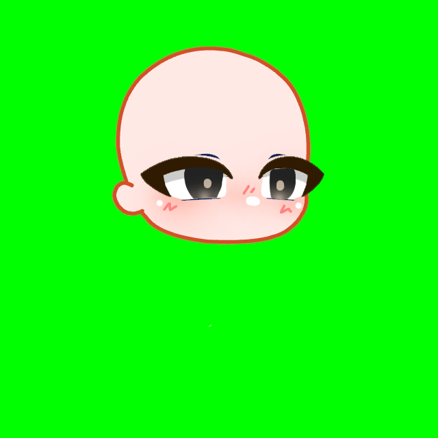 animation13 blinking green screen - ibisPaint
