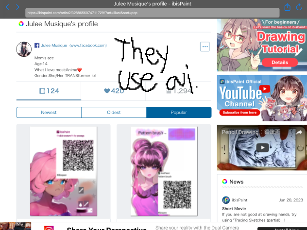 Calling out a ai “artist” - ibisPaint