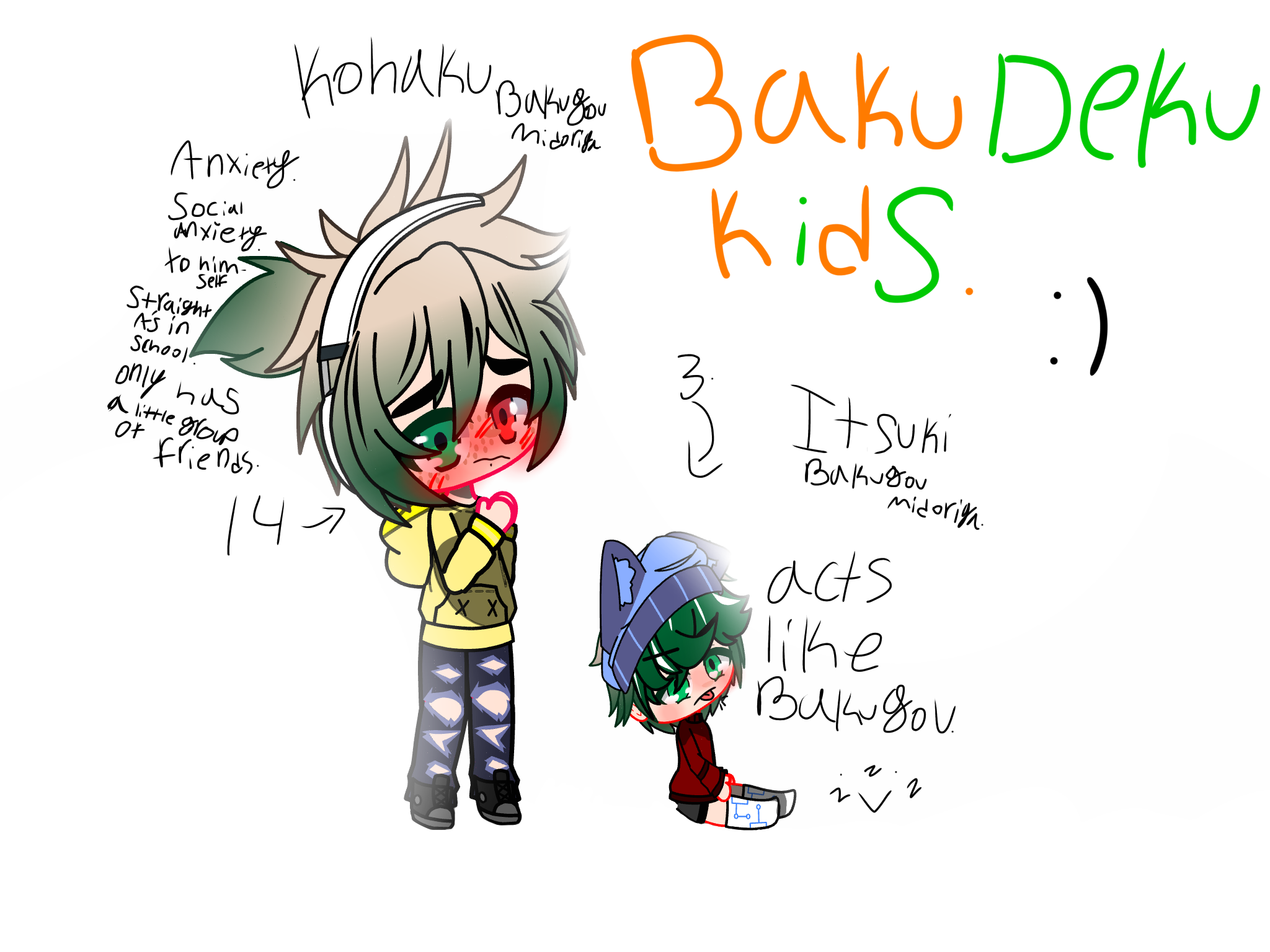 BakuDeku kids! - ibisPaint