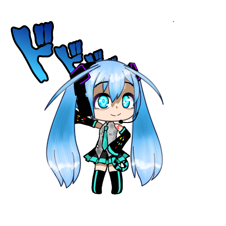Si yo fuera miku xd - ibisPaint