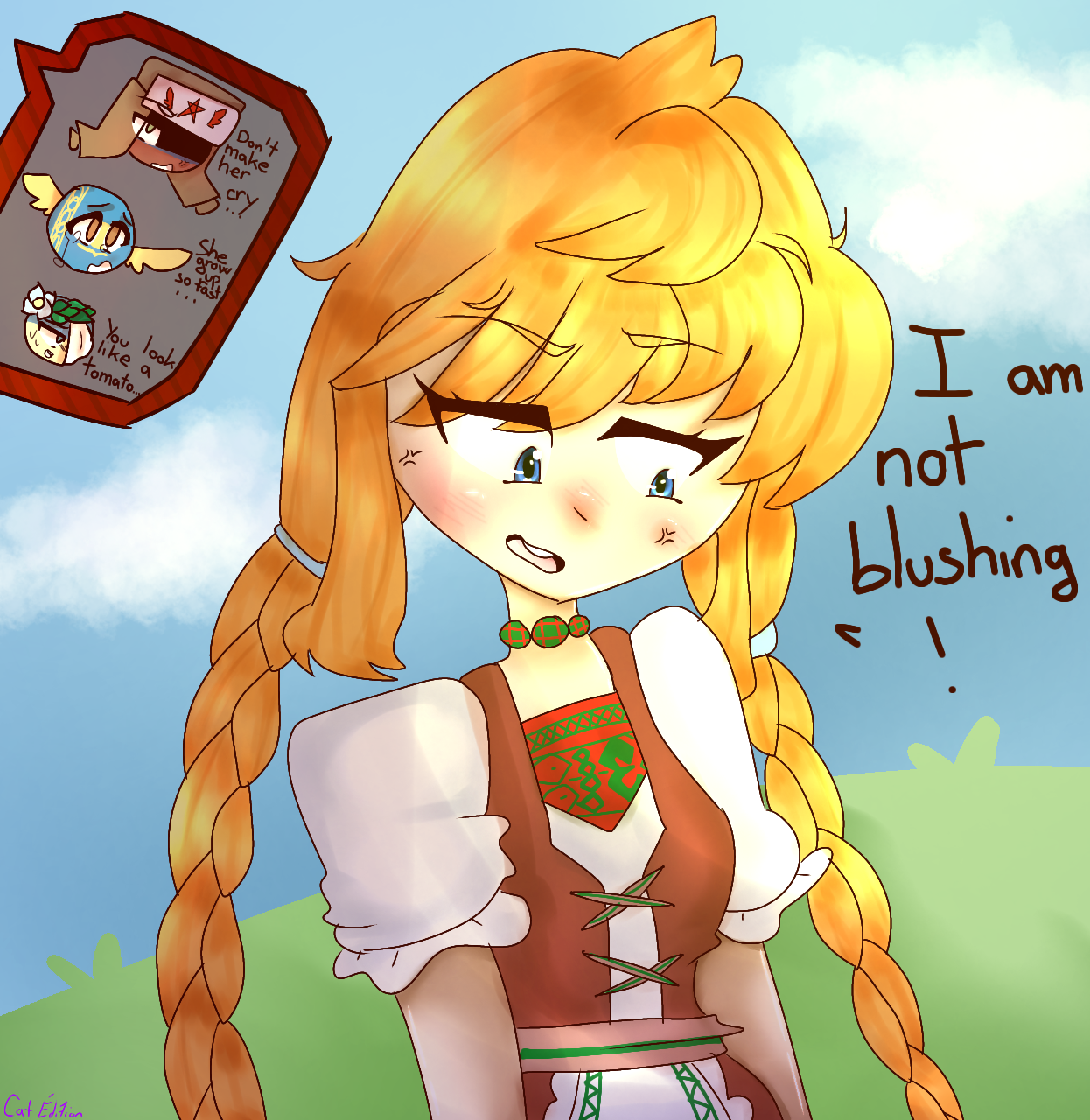 Belarus is blushing UvU - Countryhumans - ibisPaint