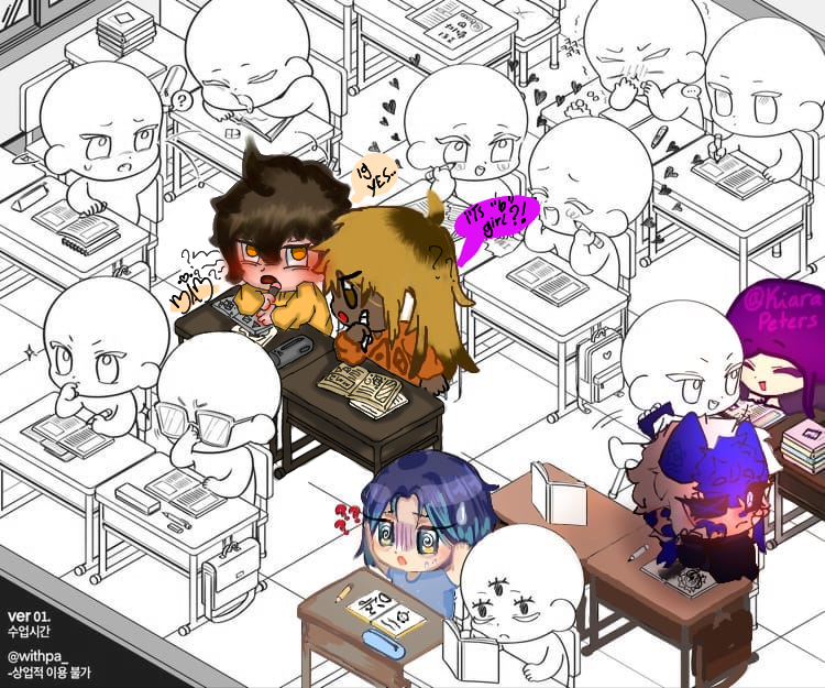 me and jean at school!~ - ibisPaint