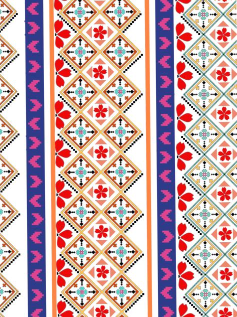 traditional pattern coloured - ibisPaint