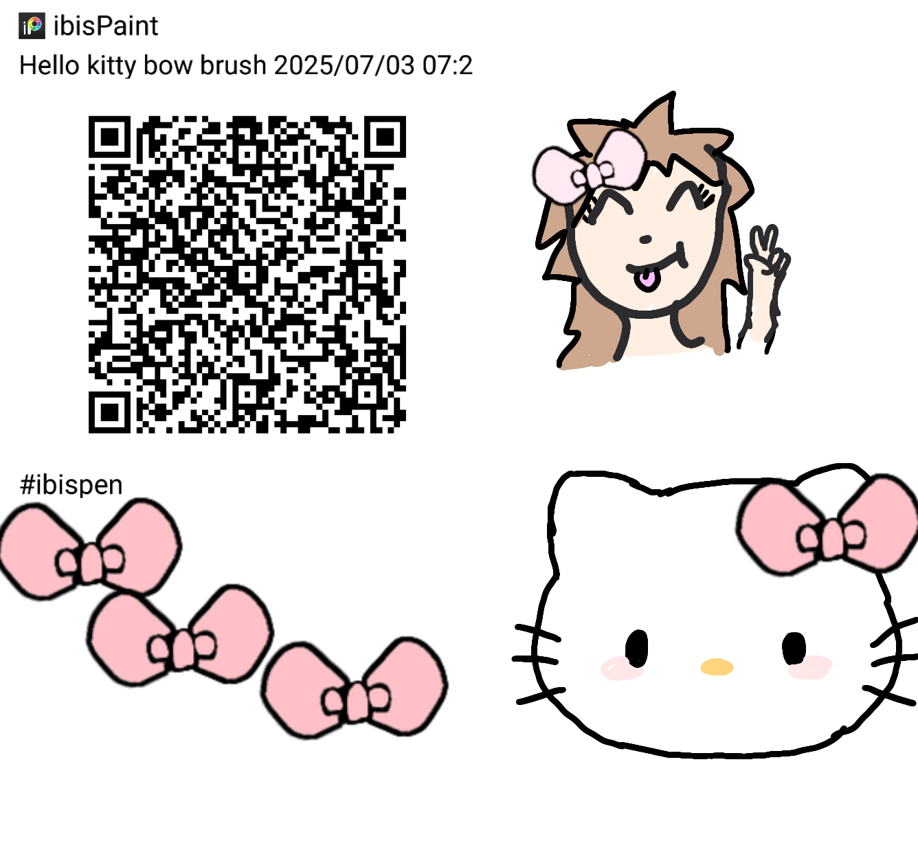 hello kitty brush - ibisPaint