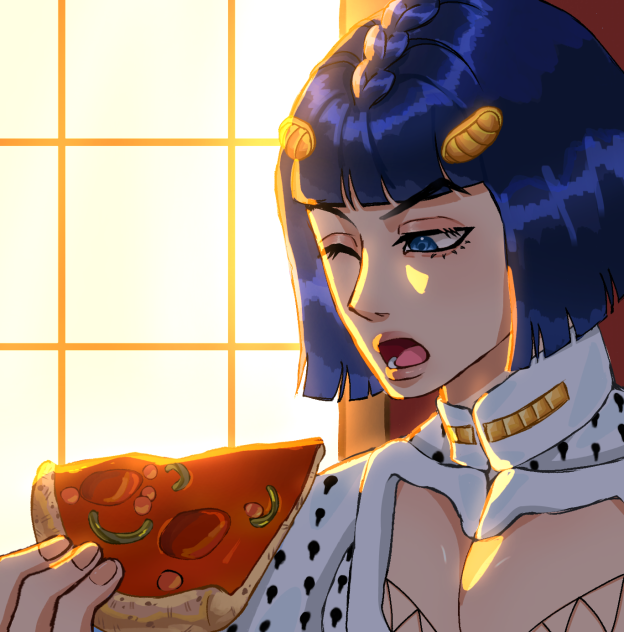 Bucciarati and his pizza - ibisPaint