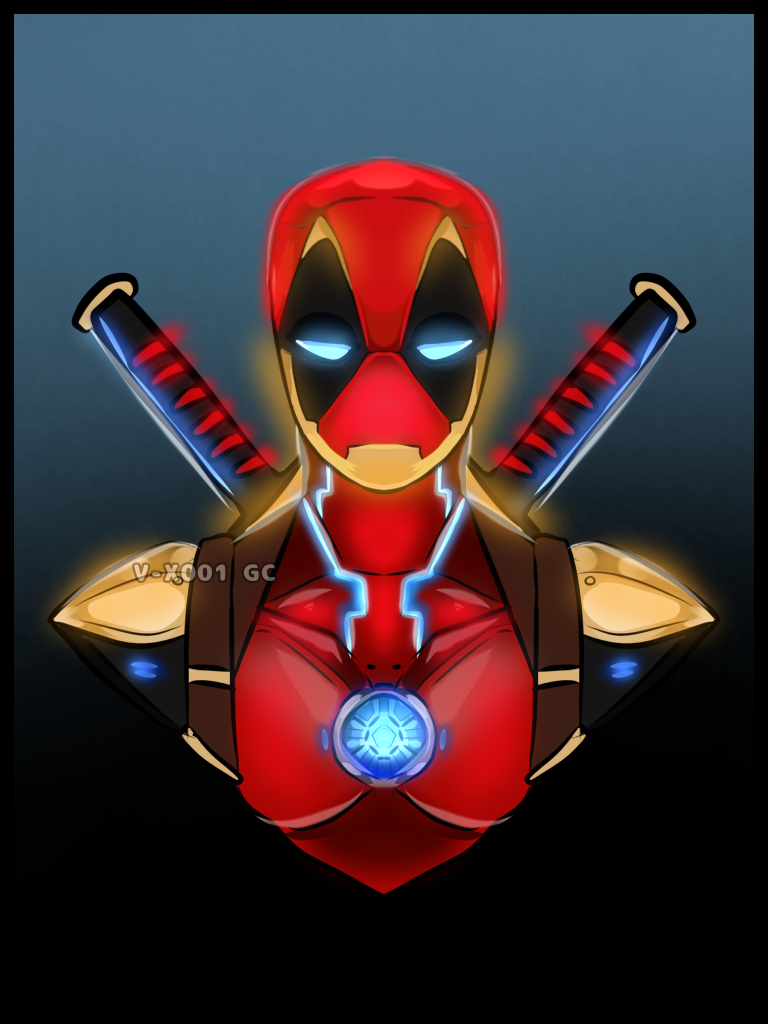 Deadpool and iron man suite - ibisPaint