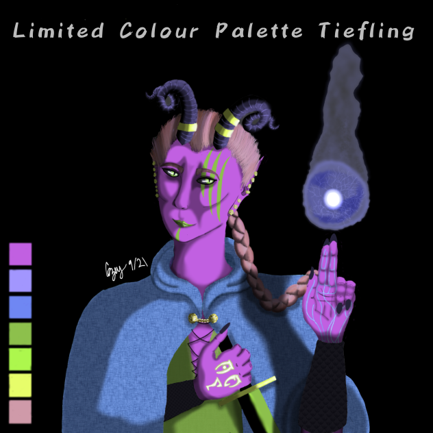 Limited Colour Palette Tiefling - ibisPaint