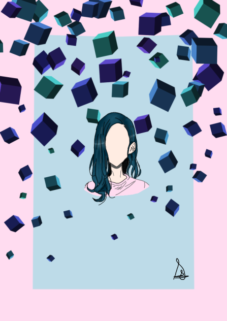 Falling Cube - ibisPaint