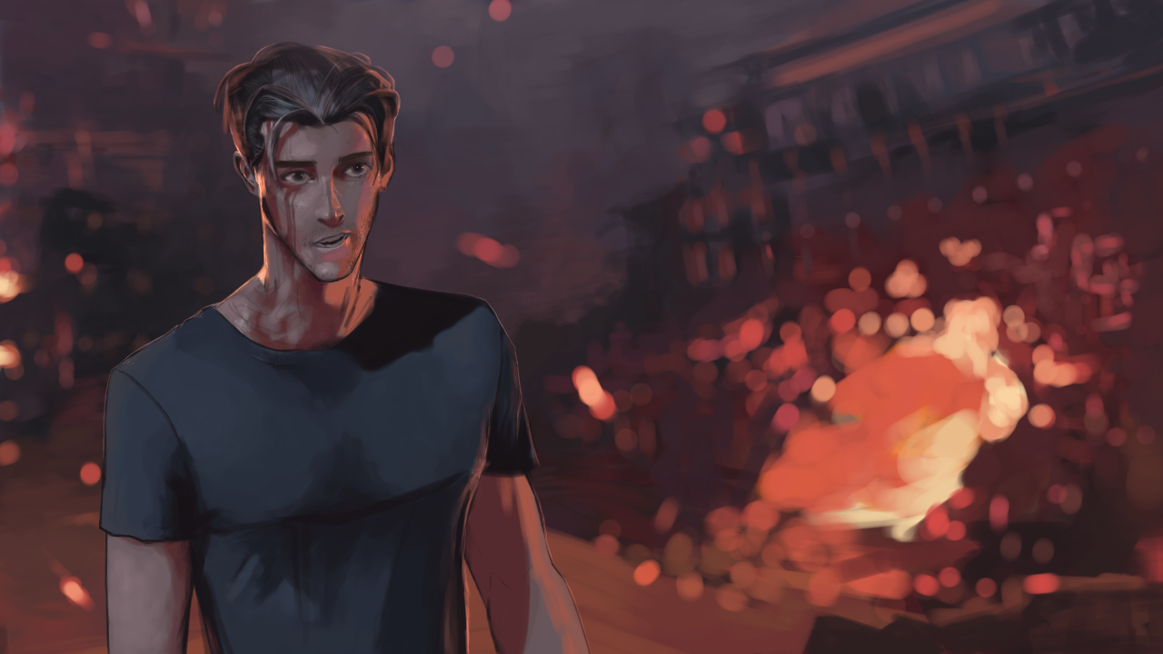 Fan art. Raid Adler. Uncharted 4 - ibisPaint