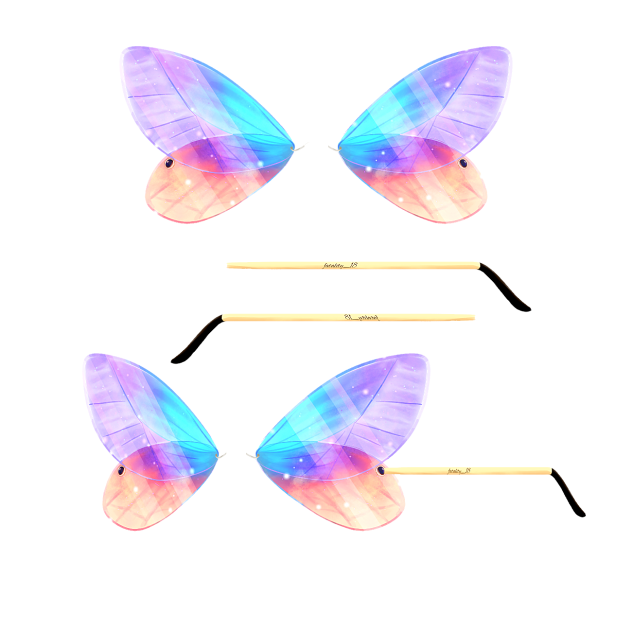 butterfly sunglasses - ibisPaint