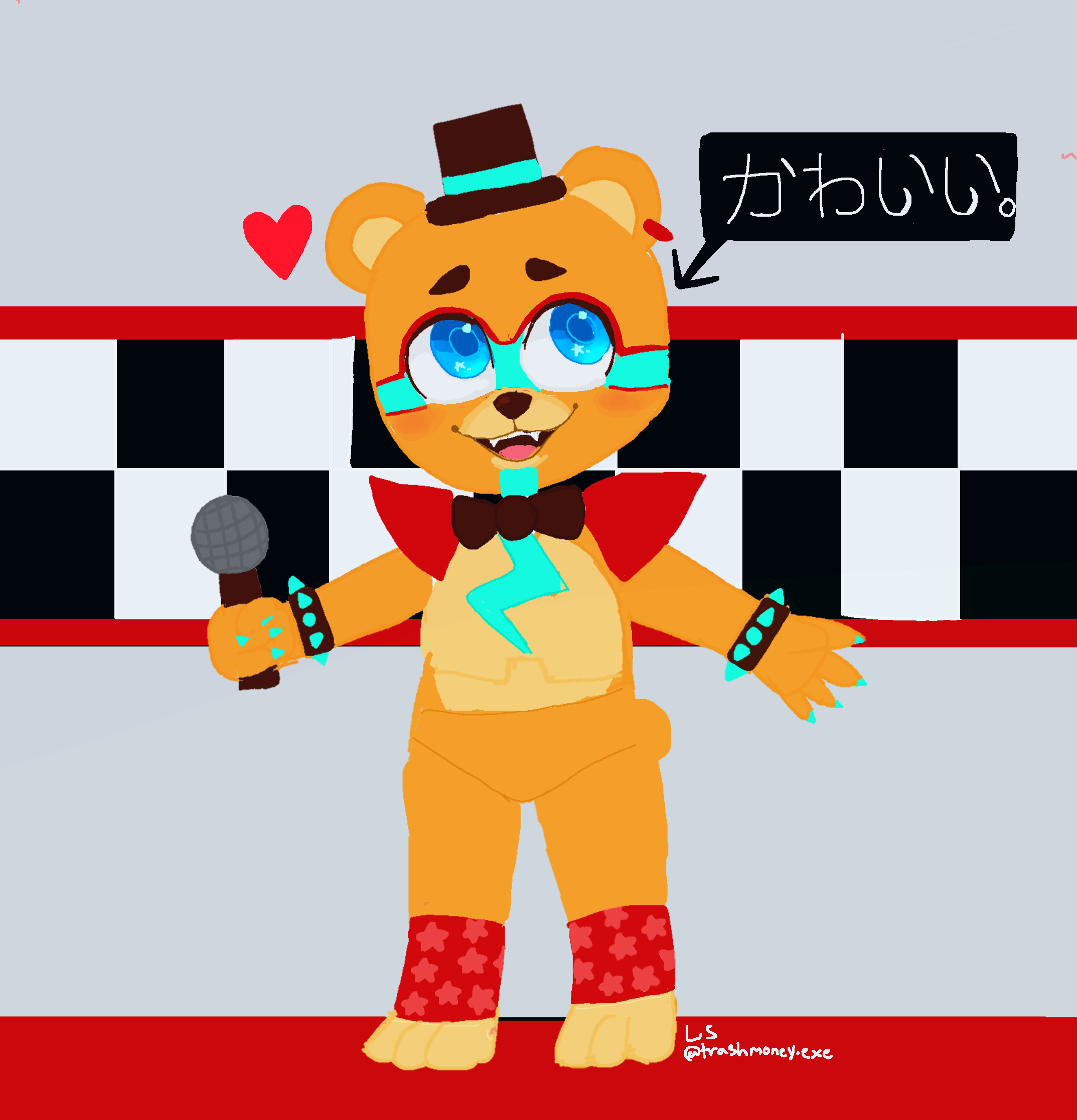Cute Glamrock Freddy - ibisPaint
