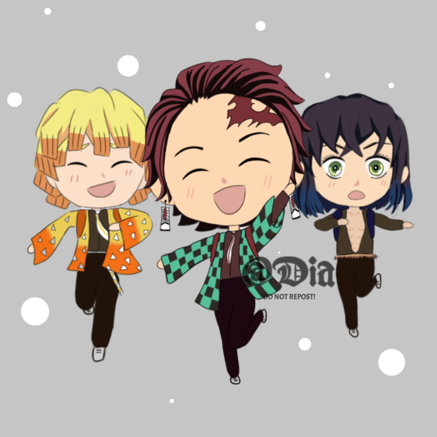 Zenitsu Tanjiro Inosuke - ibisPaint