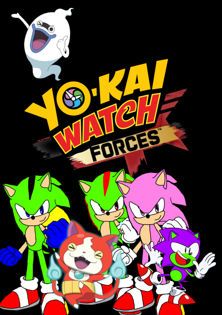 YO-KAI WATCH FORCES Box Art - ibisPaint