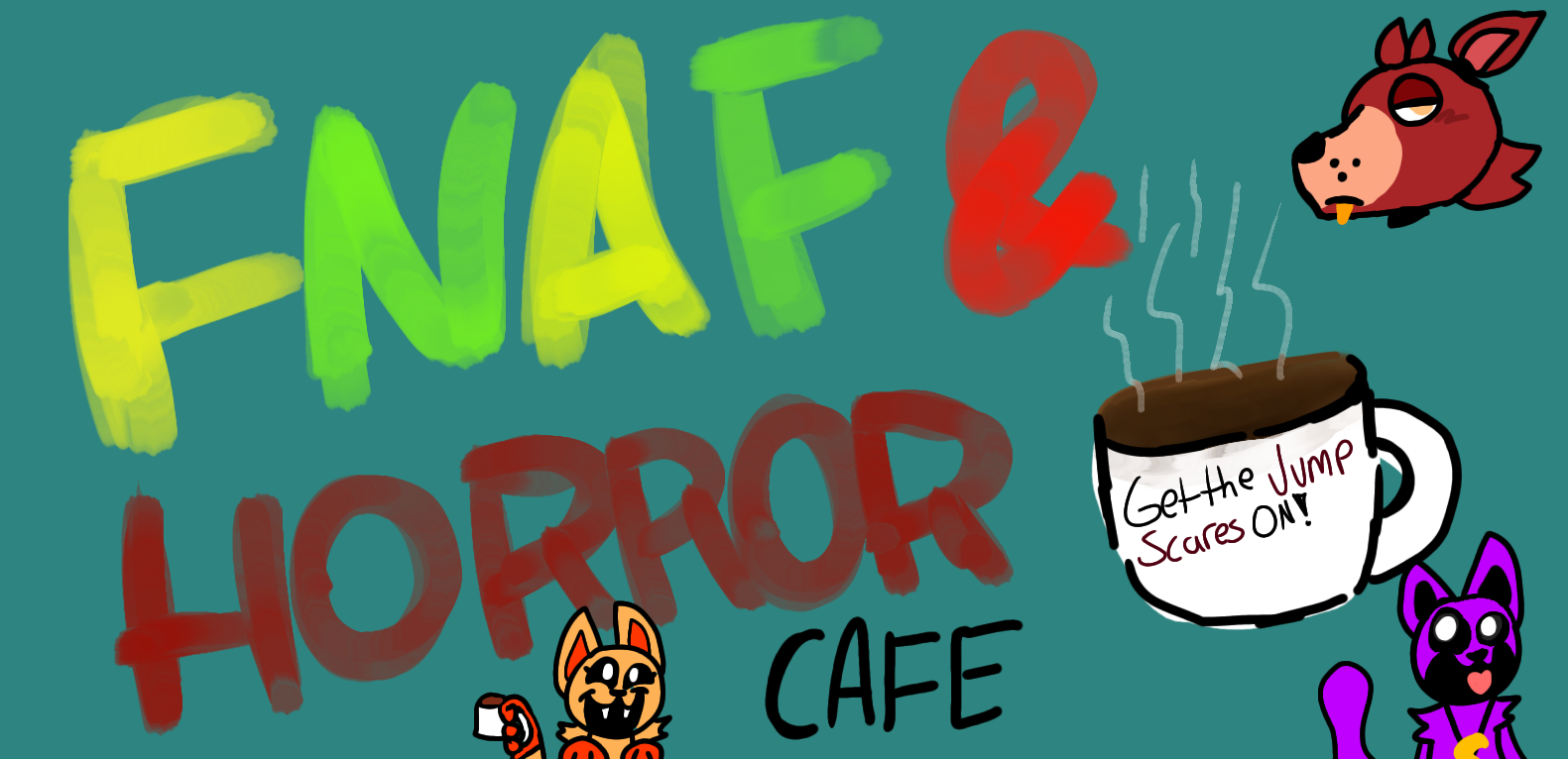 fnaf and horror cafe banner! xbs - ibisPaint