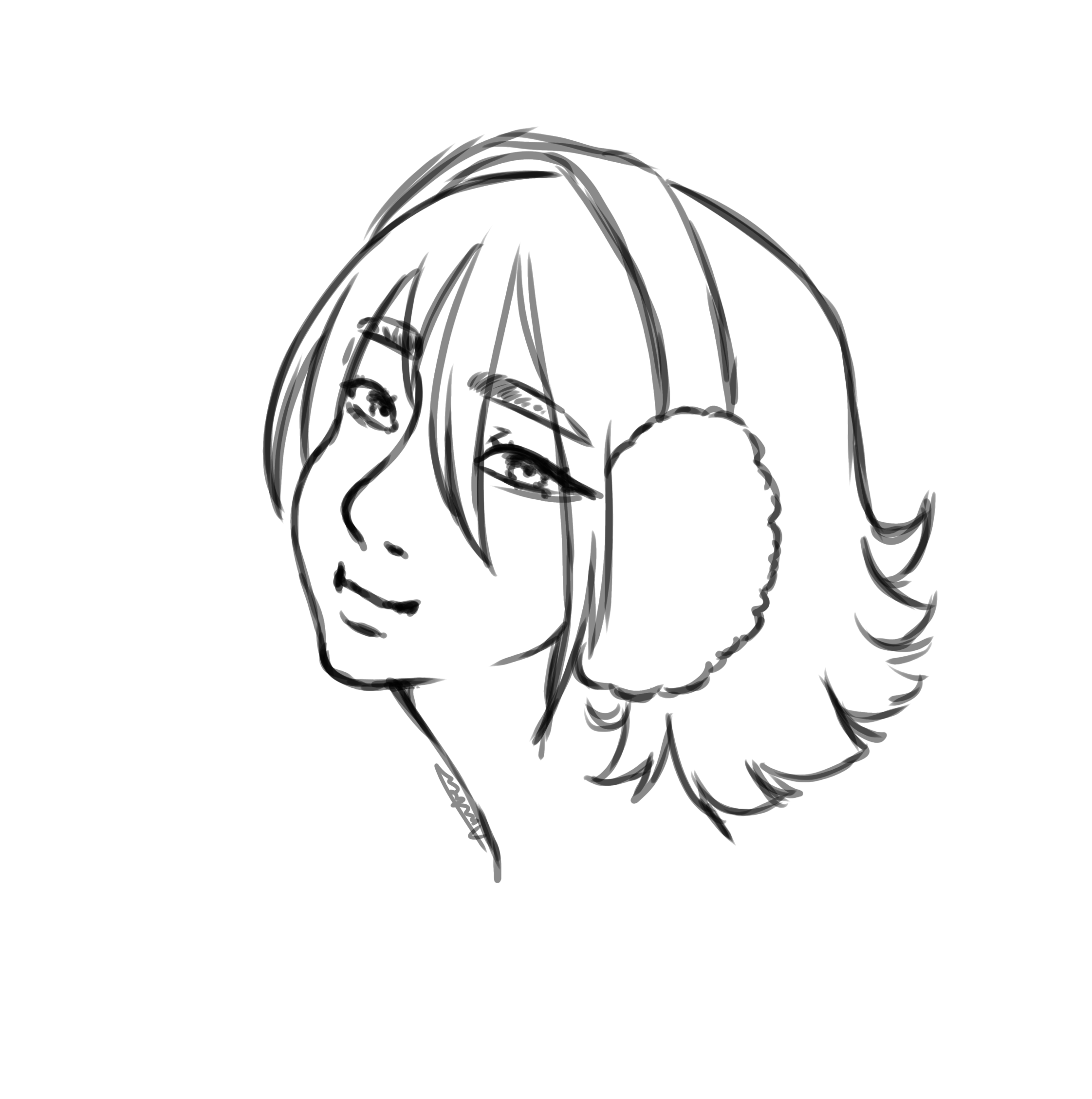 Fuzzy earmuffs - ibisPaint