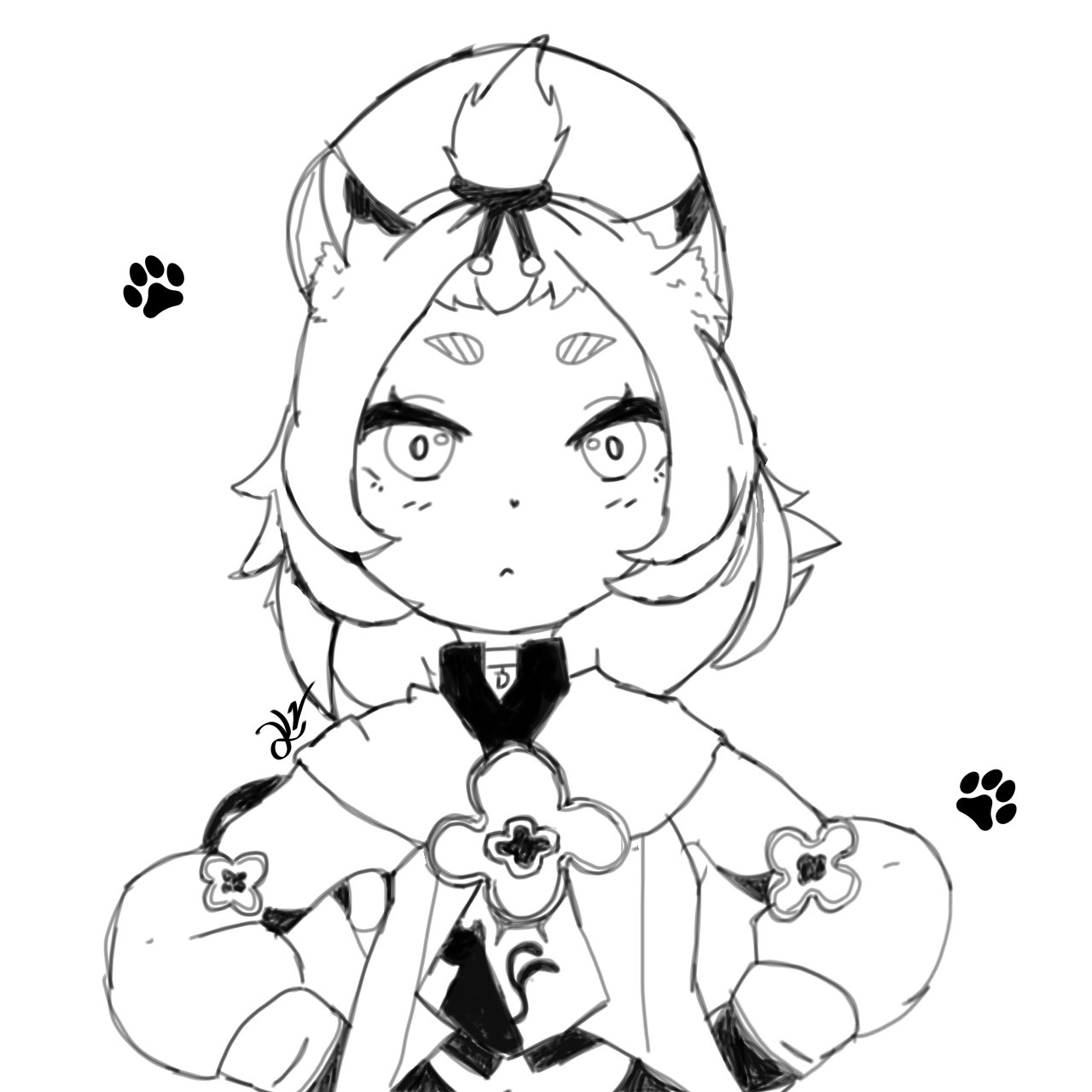 Diona lineart 🐾 💖 - ibisPaint