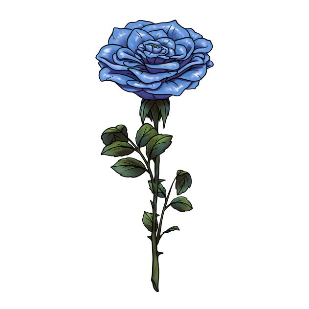 blue rose - ibisPaint