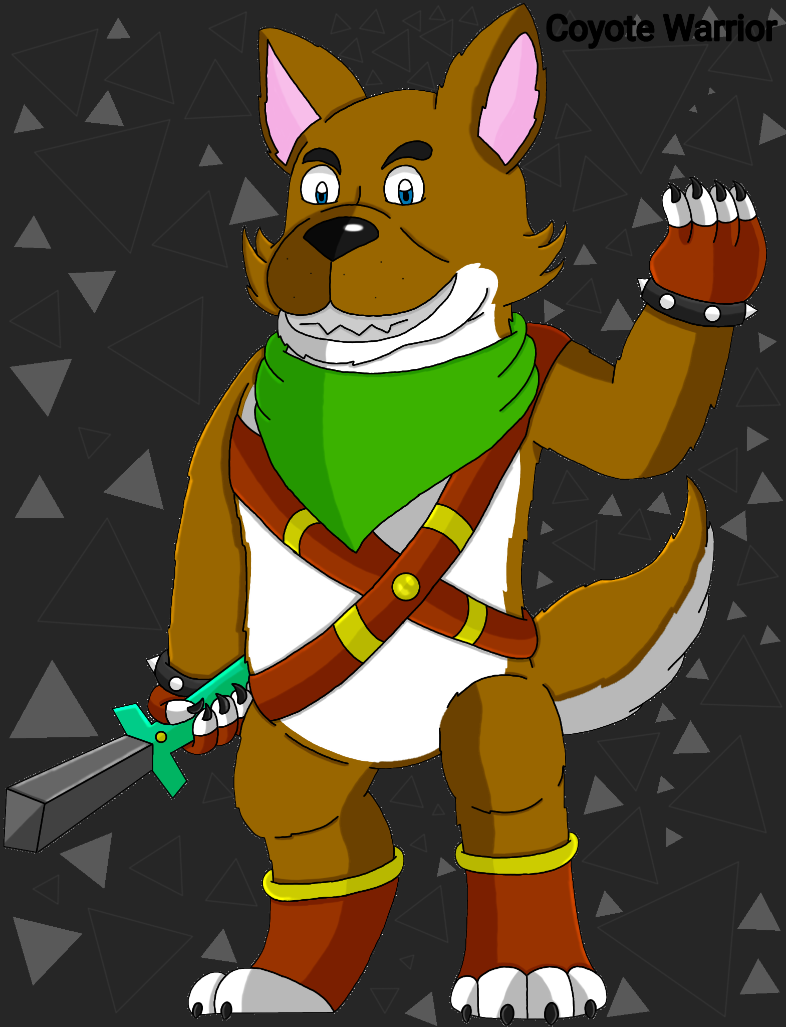 Coyote warrior - ibisPaint