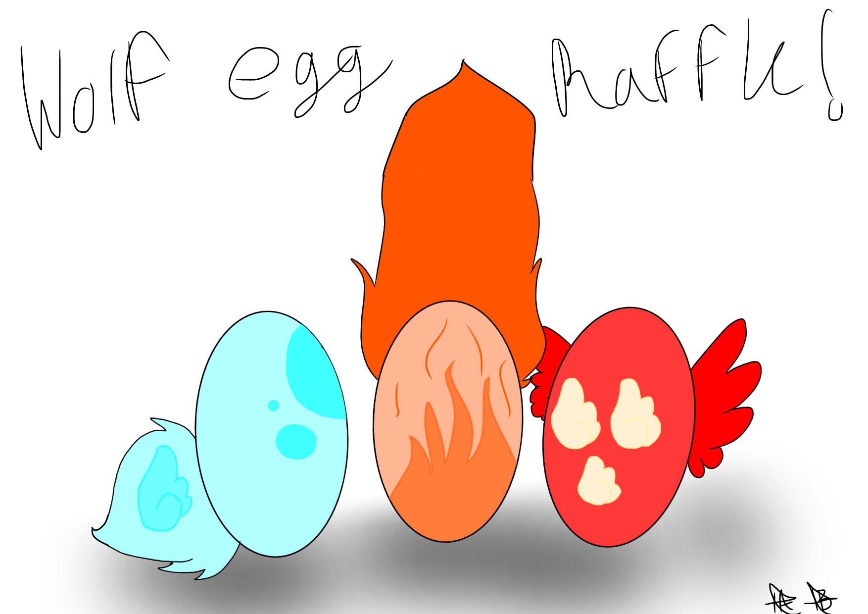 wolf egg raffle - ibisPaint