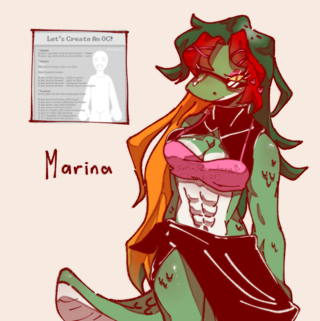 𝐌𝐚𝐫𝐢𝐧𝐚 𝐭𝐡𝐞 𝐋𝐢𝐳𝐚𝐫𝐝🦎👠 - ibisPaint