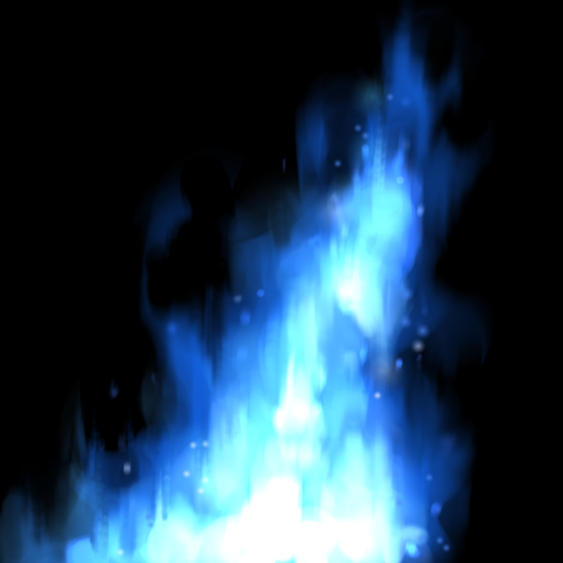 blue fire - ibisPaint