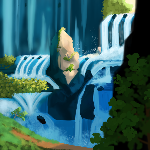 Waterfall - ibisPaint