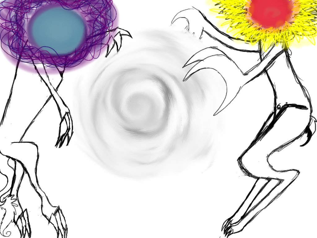 king of the shadows and queen of the day - ibisPaint