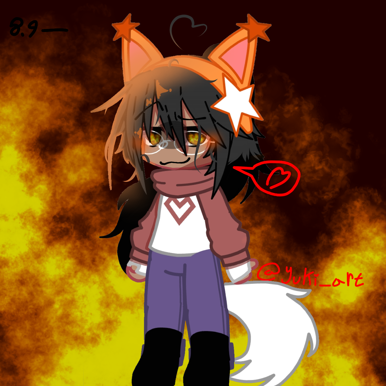 I'd let the world BURN!! trend - ibisPaint