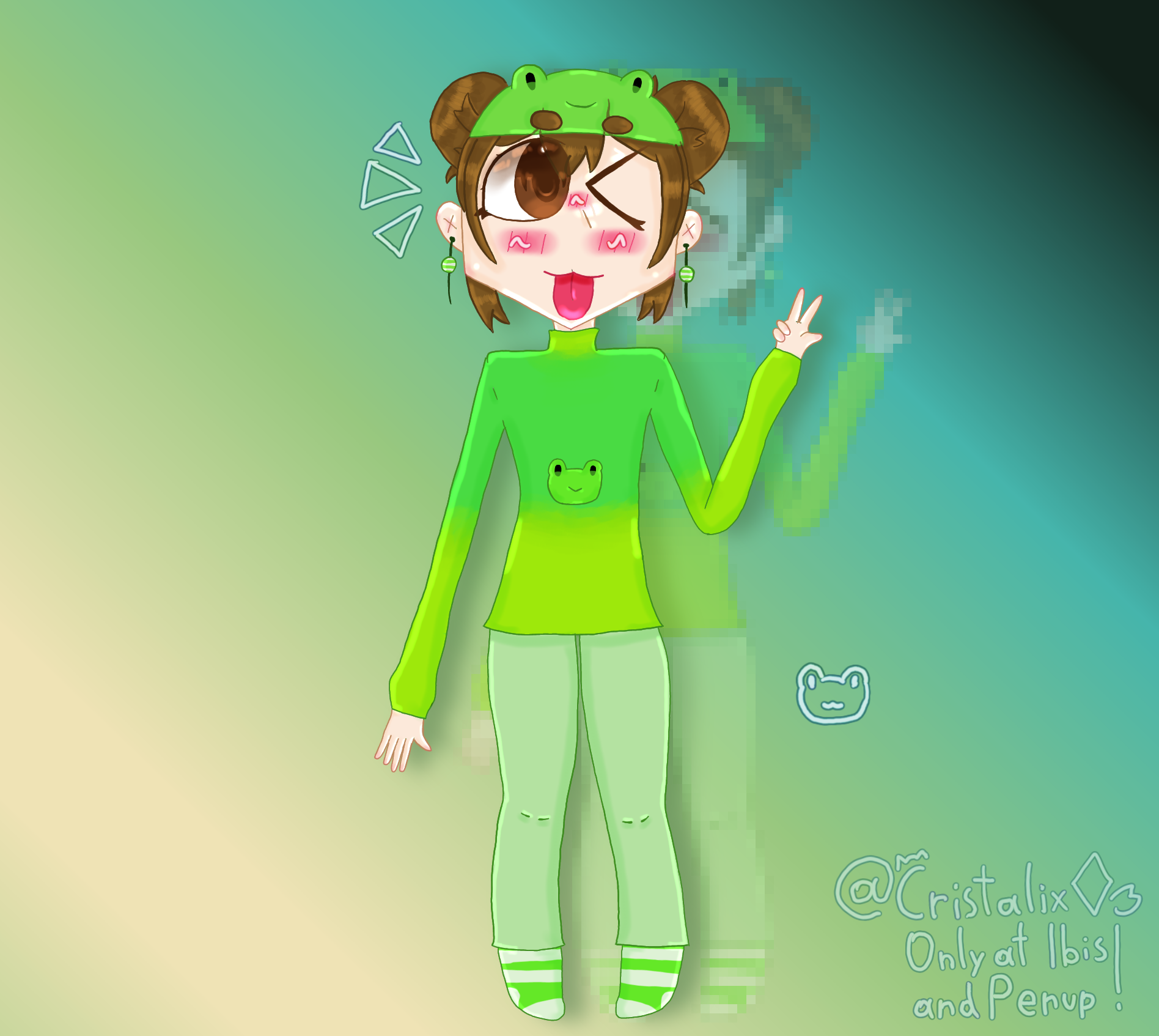 Yippee! 🐸💚 - ibisPaint