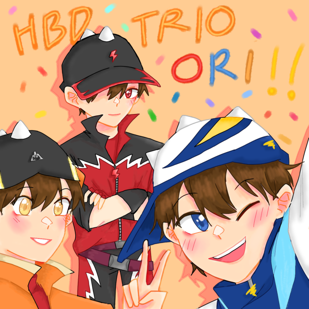 HBD TRIO ORI - ibisPaint