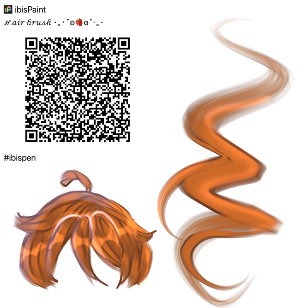 Qr code hair - ibisPaint