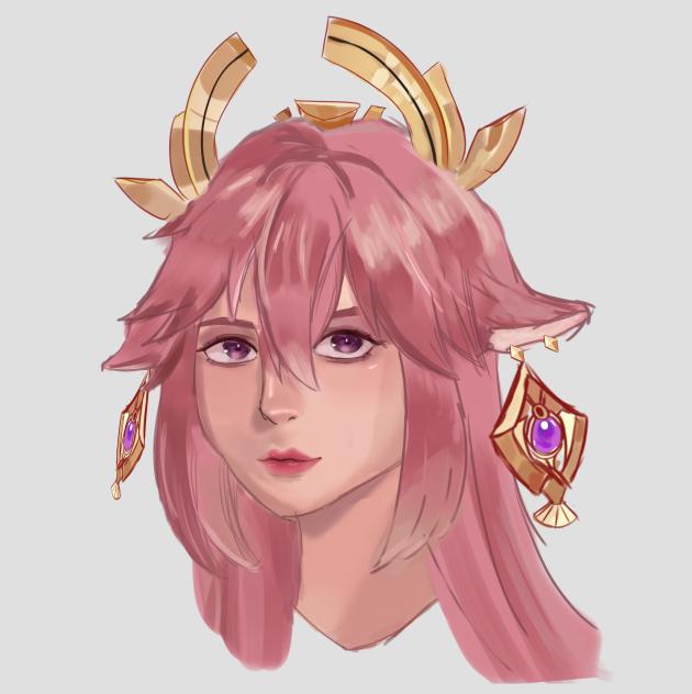 Yae Miko (genshin) - ibisPaint