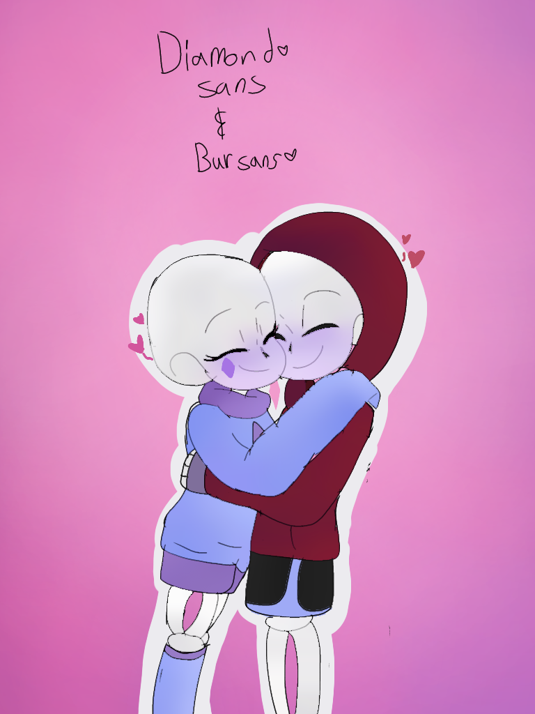 diamond sans 💜💙 and bur sans ️🖤 - ibisPaint