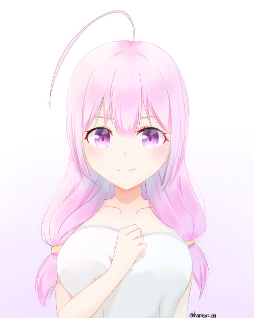 pink hair girls - ibisPaint