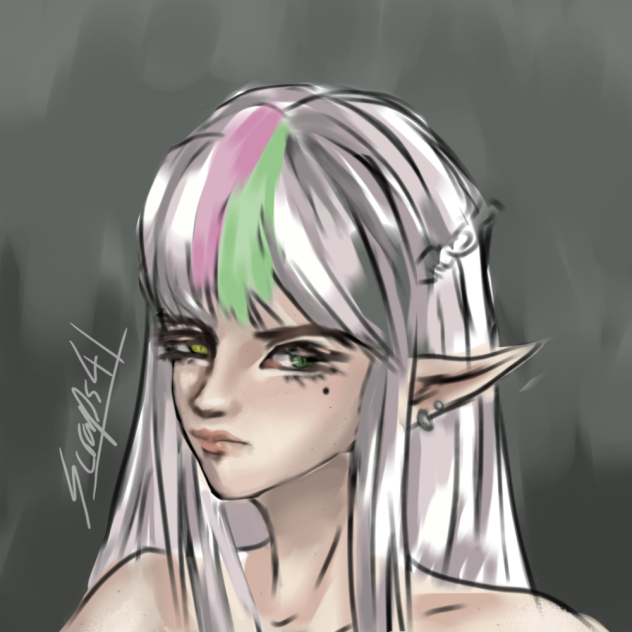 Sketch of Girl - ibisPaint